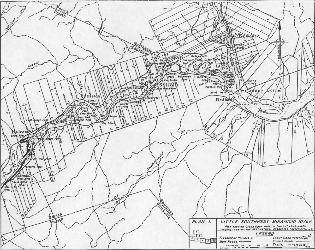 Little Southwest Miramichi River Map – Miramichi Salmon Association