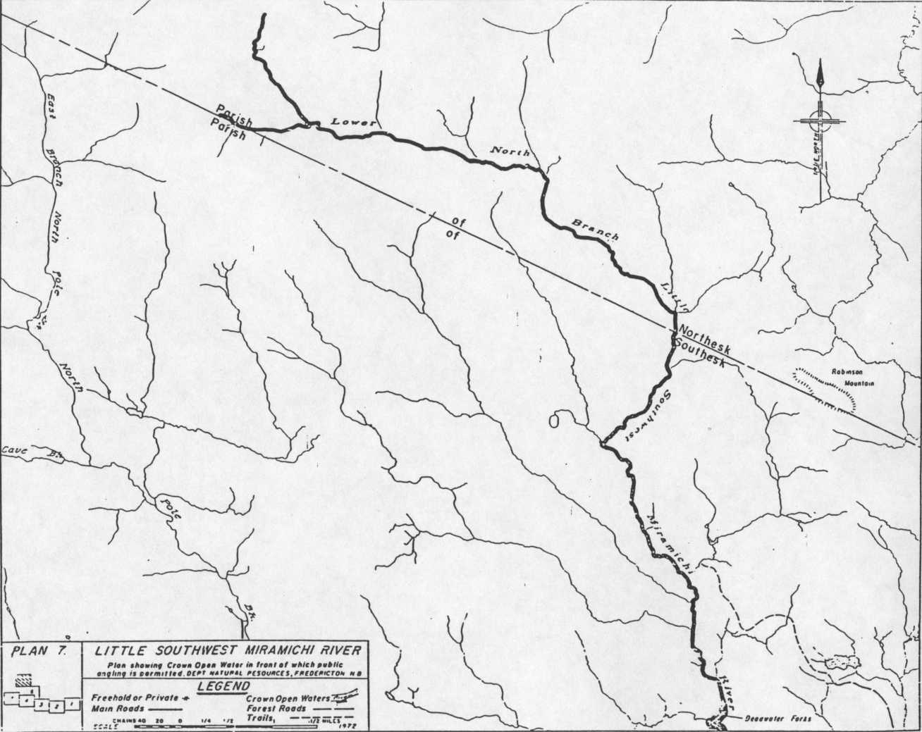 Little Southwest Miramichi River Map – Miramichi Salmon Association