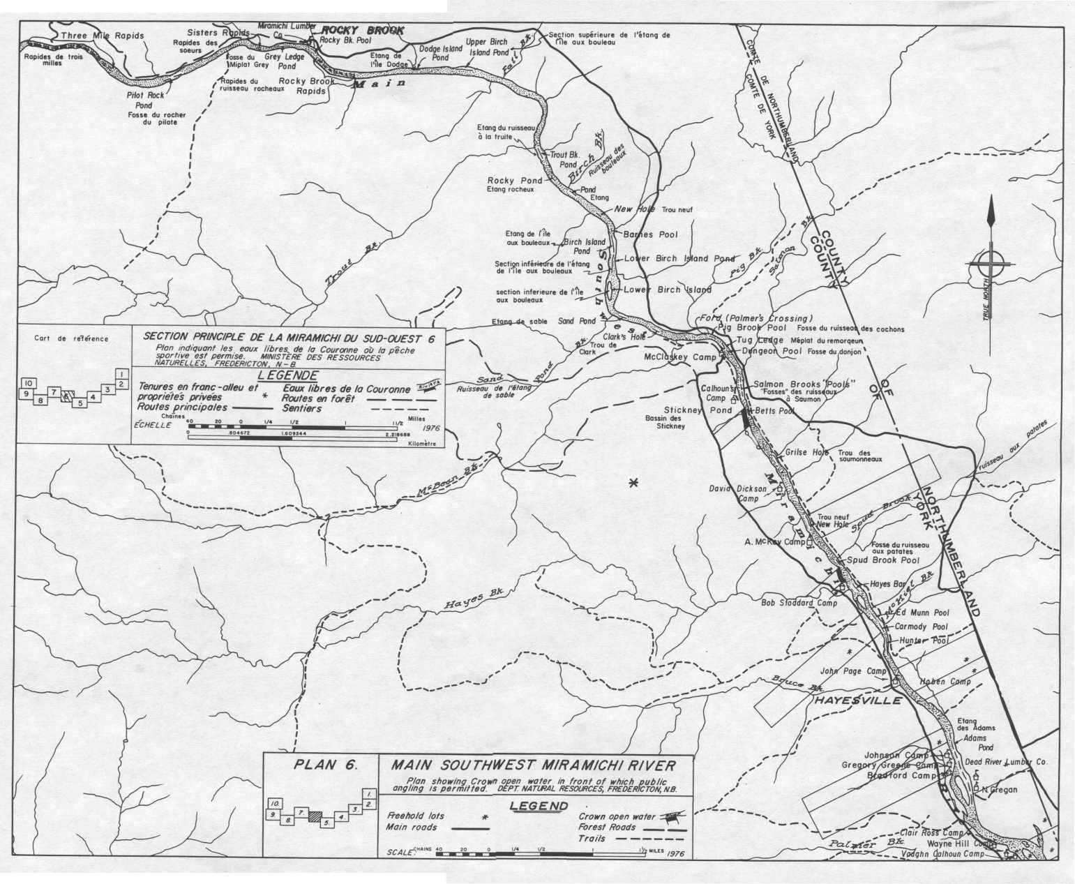 Main Southwest Miramichi River Map – Miramichi Salmon Association