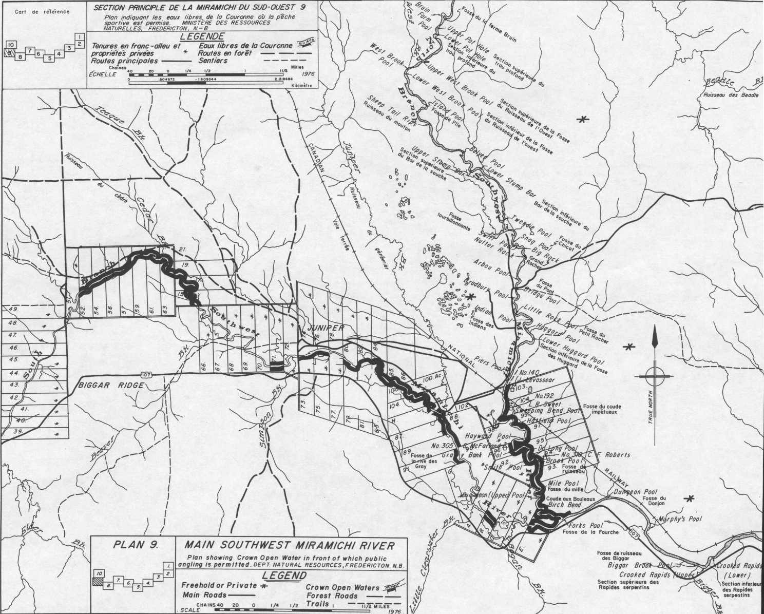 Main Southwest Miramichi River Map – Miramichi Salmon Association